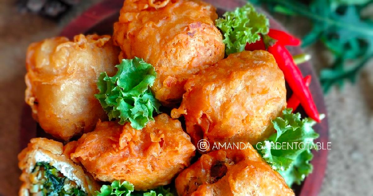 Resep Tahu Isi Daun Pepaya Jepang oleh Amanda Garden To Table - Cookpad