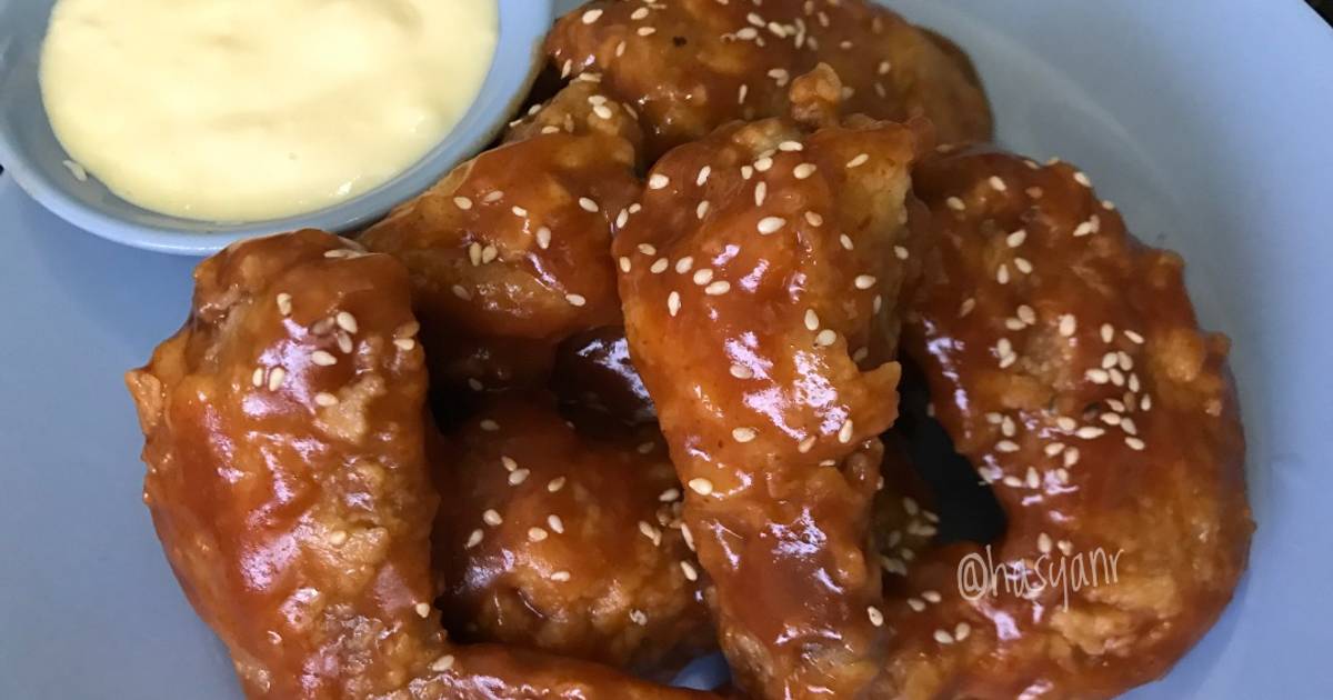 Resep Fire Chicken Wings ala Richeese dgn Saus Keju oleh Hasya Nr - Cookpad