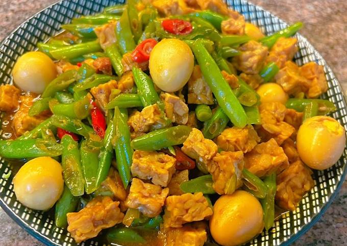 Resep Tumis buncis tempe telur puyuh oleh Oni - Cookpad