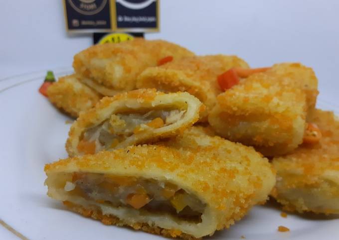 Resep Risol kentang, wortel, ayam rogut oleh Rizki Purnama Sari - Cookpad