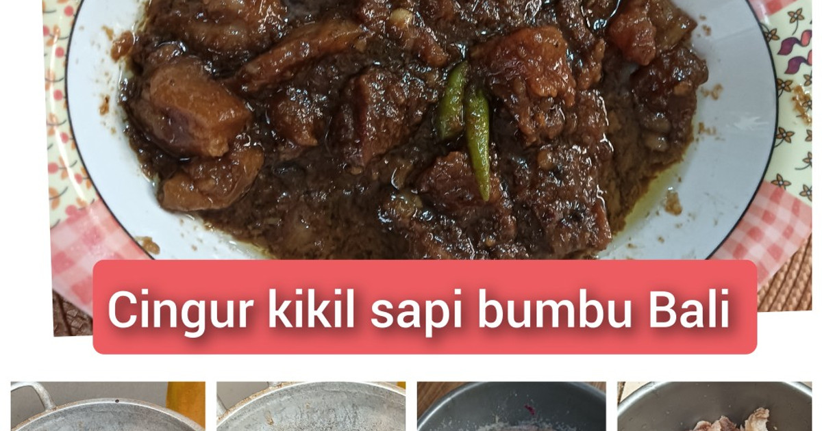 Resep Cingur Kikil Bumbu Bali oleh aisidin danuartha - Cookpad
