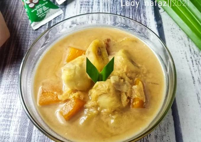 Resep Kolak Durian, Pisang plus Labu Kuning oleh Lady Nafaz - Cookpad
