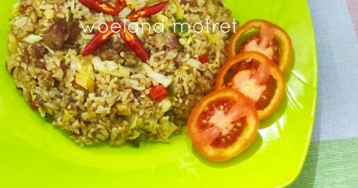 Resep Nasi Goreng Daging Kambing (Tetelan Balungan) oleh Moms Woeland ...