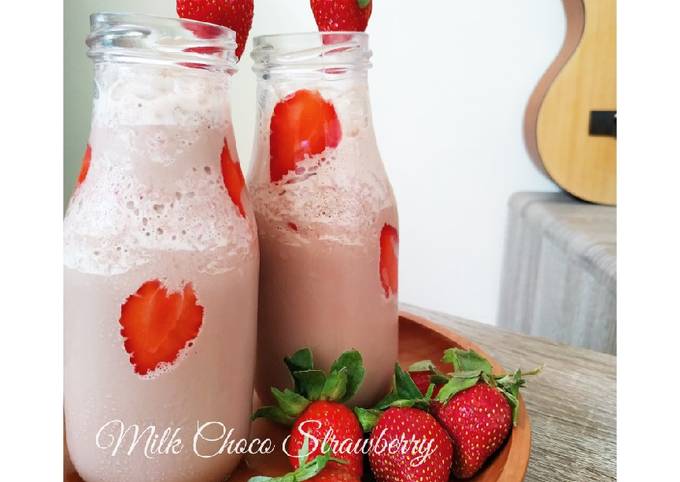 Resep Milk Choco Strawberry oleh Sintha - Cookpad