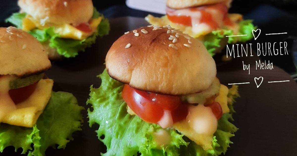 Resep Burger Mini oleh melda yanti - Cookpad