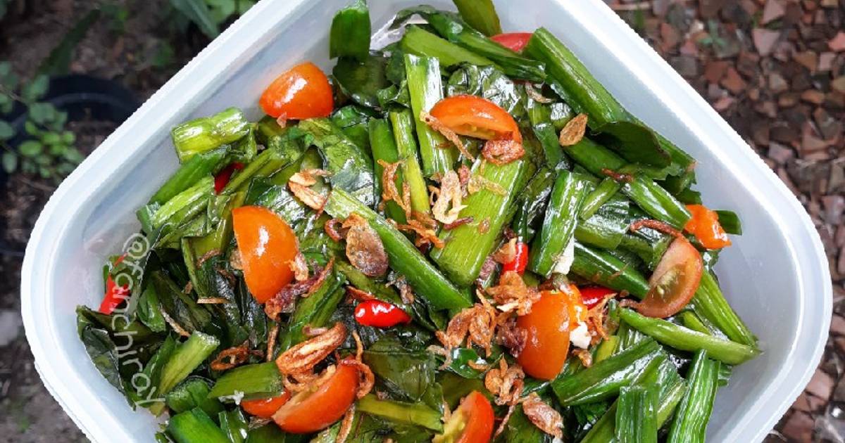 3 resep tumis genjer sehat enak dan mudah - Cookpad