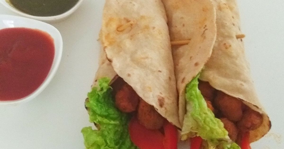 Soya Chunks Wrap Recipe by Rekha Unni - Cookpad