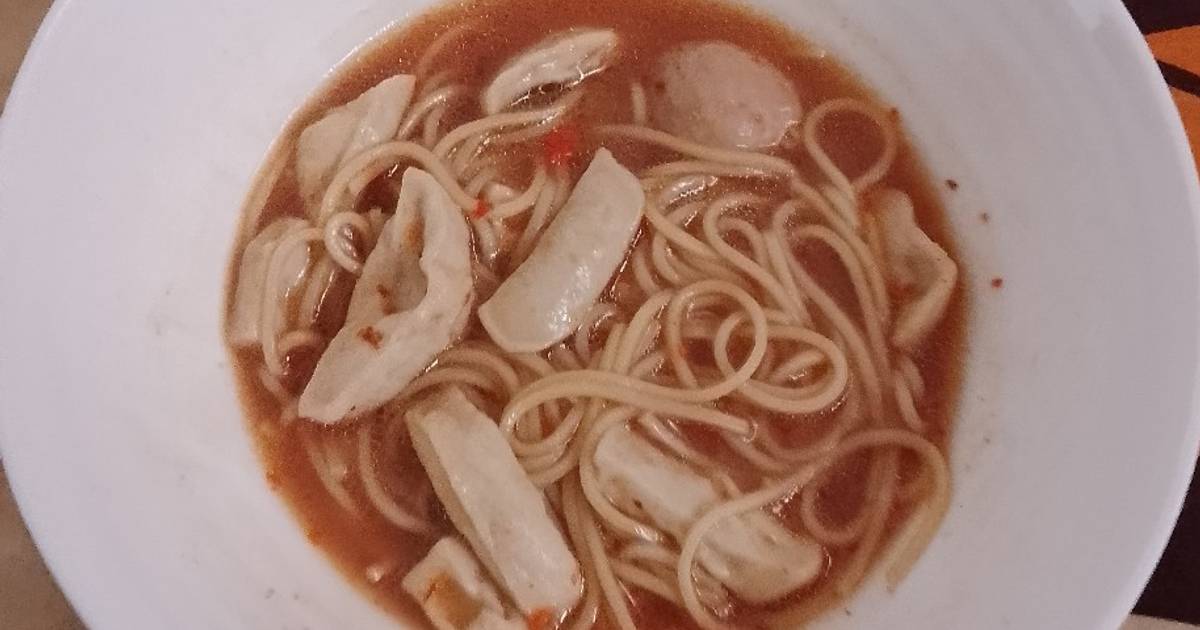 Resep Spaghetti kuah hot spicy oleh Ani Brilian - Cookpad