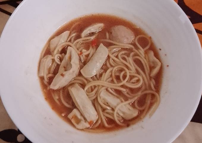 Resep Spaghetti kuah hot spicy oleh Ani Brilian - Cookpad
