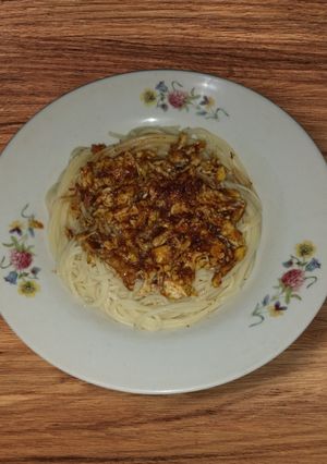Resep Spaghetti Rendang Telur oleh Simakke - Cookpad