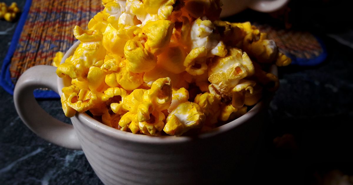 Cheesy Turmeric Popcorn Recipe By Joyeta Biswas
