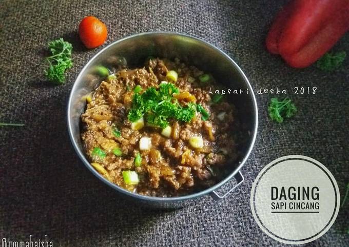 Resep Daging Sapi cincang oleh UmmahAishaUwais - Cookpad