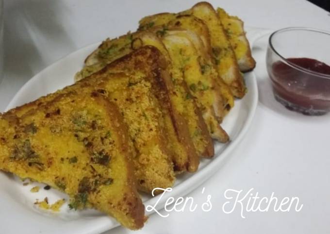 Crispy Suji Toast Recipe by ZMA - Cookpad