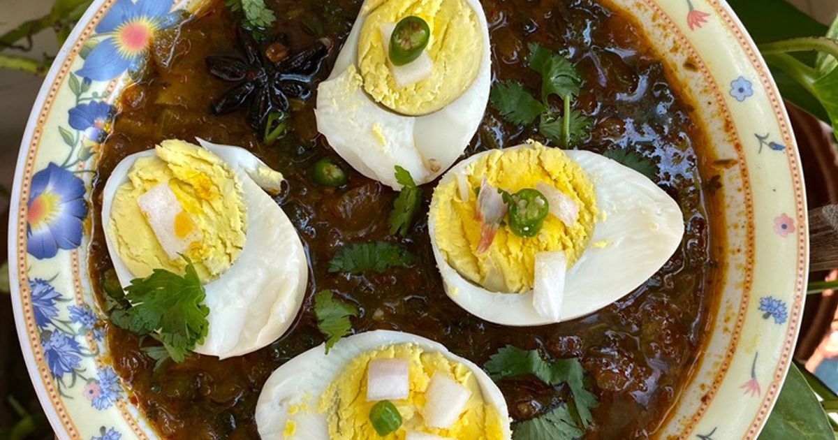 Dhaba Style Egg Curry Recipe by mykeyingredient - Cookpad