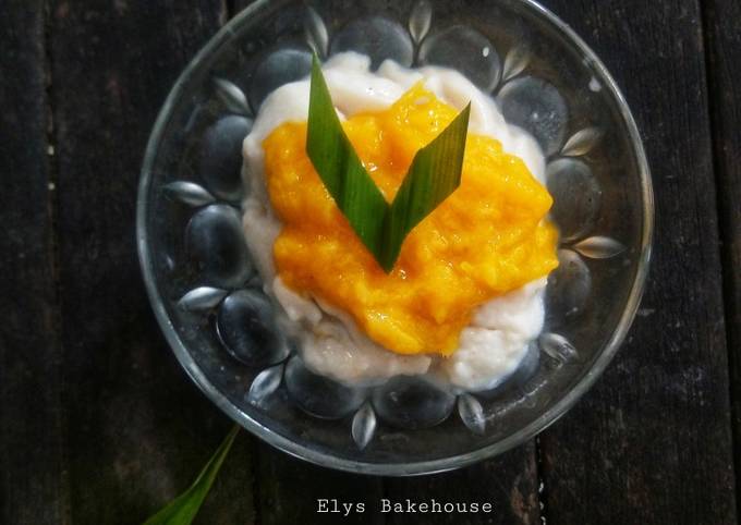 Resep Bubur Sumsum topping pure mangga (snack mpasi 6+) oleh Elys Diana ...