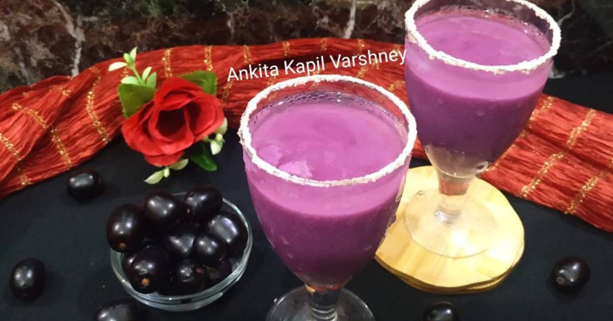 Jamun Juice Recipe by Ankita Kapil Varshney - Cookpad