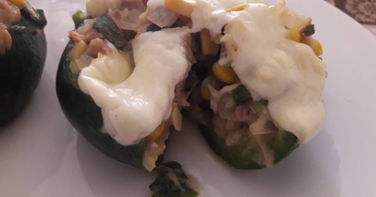 Zapallito relleno light Receta de Veronica🌹- Cookpad