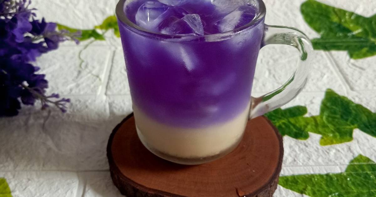 Resep Es Teh Bunga Telang oleh Rika's Kitchen - Cookpad