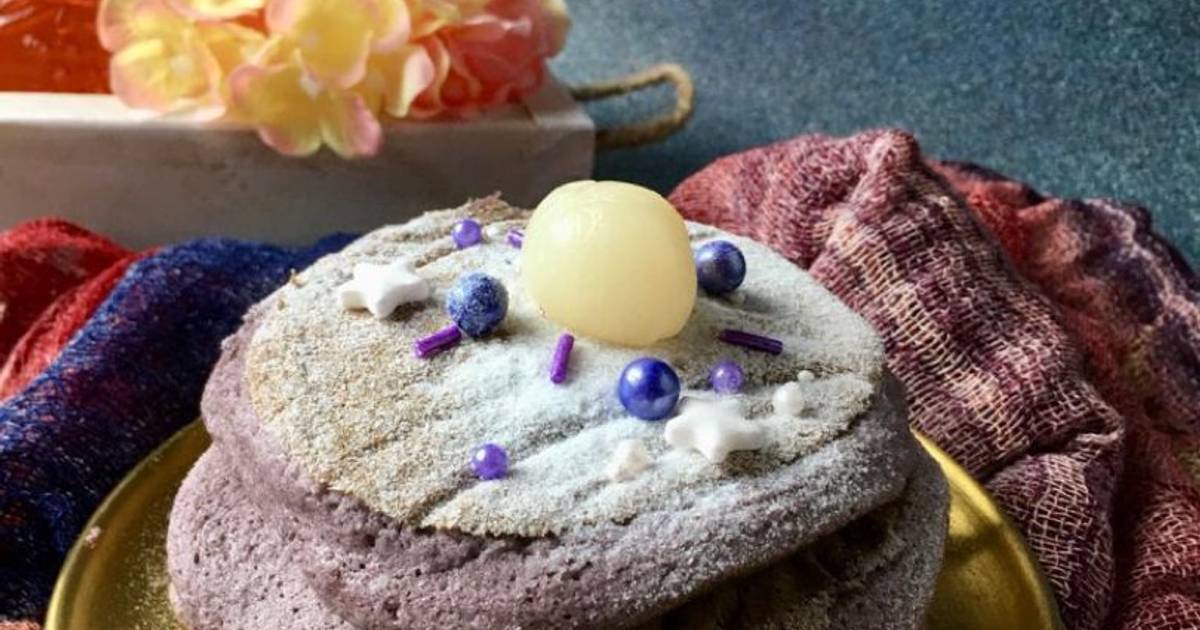 Resep Taro Fluffy Pancake oleh TriLim - Cookpad