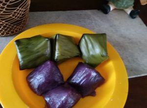 Resep bugis ubi ungu dan ketan rumahan enak dan mudah - Cookpad