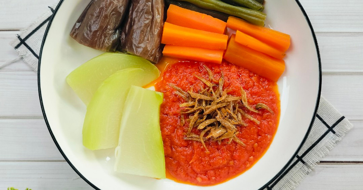 Resep Sambalado Uok Sayur Kukus oleh Ayu (Mama Aura) - Cookpad