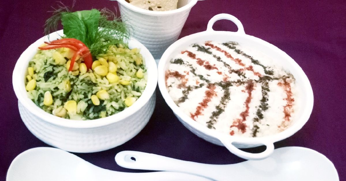 Corn Spinach Dill Pulao Recipe by Poonam Gupta - Cookpad