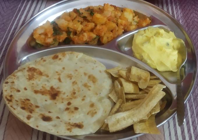 Falhari Thali (Lunch) Recipe by DrPushpa Dixit - Cookpad
