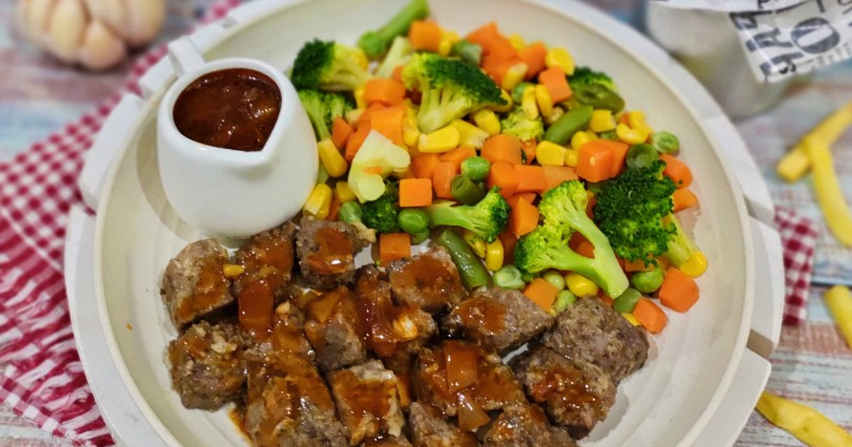 Resep Saikoro Steak With Bbq Sauce oleh Dapur Loli😋 - Cookpad