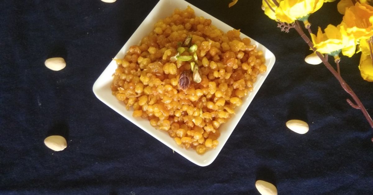 Sweet Boondi Recipe by Suvas Shah - Cookpad