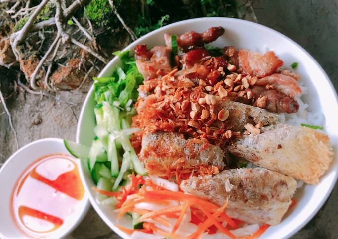 Cách Làm Món Bún Thịt Nướng Chả Giò Của Npnq Cookpad