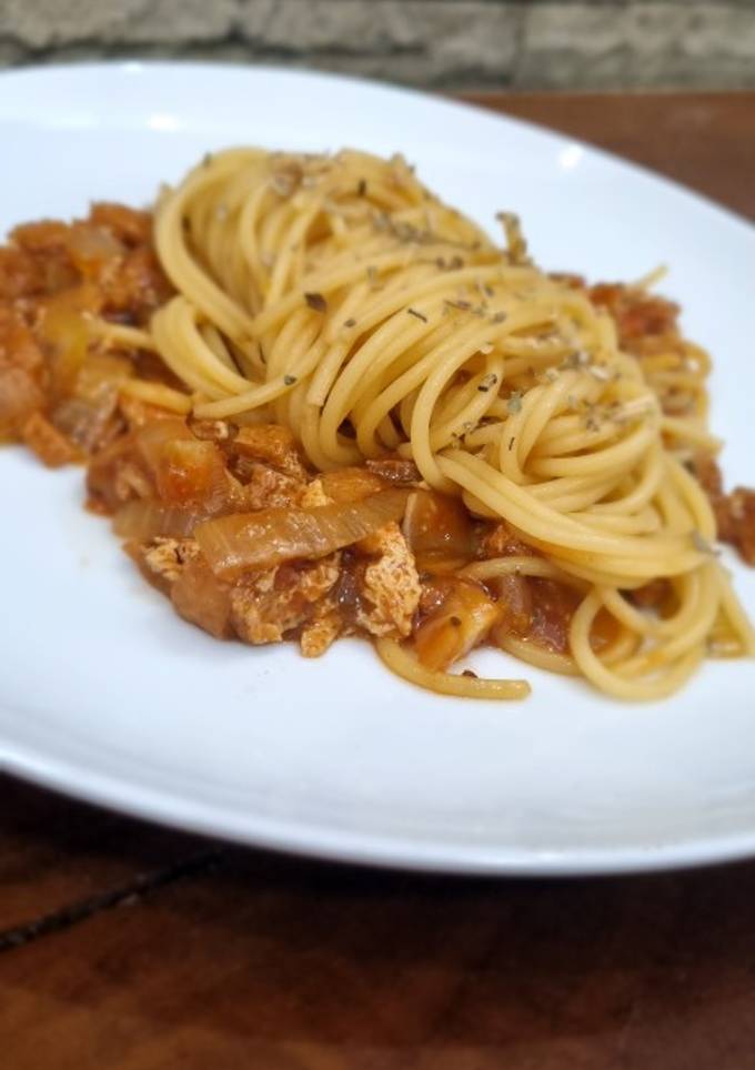 Resep 💖 Spageti saos bolognese Tahu oleh Retno Amrul - Cookpad