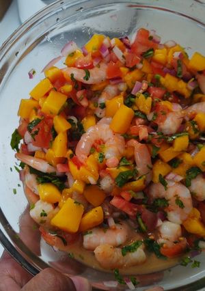 Ceviche De Camarón Con Mango Receta de Bonnie Maldonado - Cookpad
