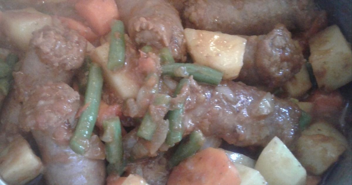 Wors In Steamed Veggies Recipe by Tsitsi - Cookpad
