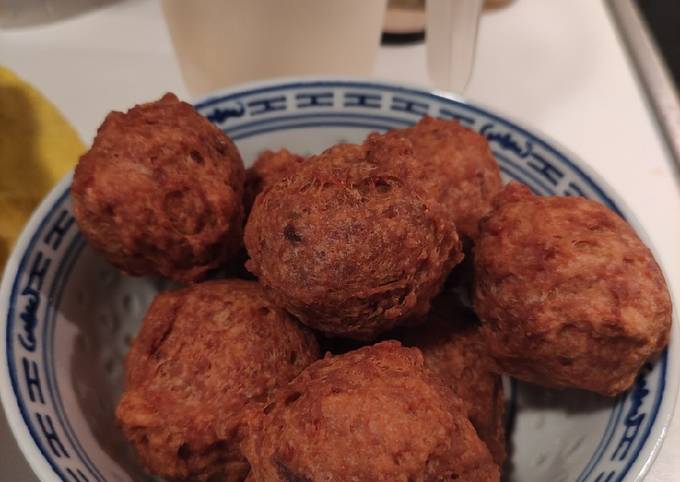 Resep Nyuk nyan ghek (bakwan babi goreng) oleh agnes yunita - Cookpad