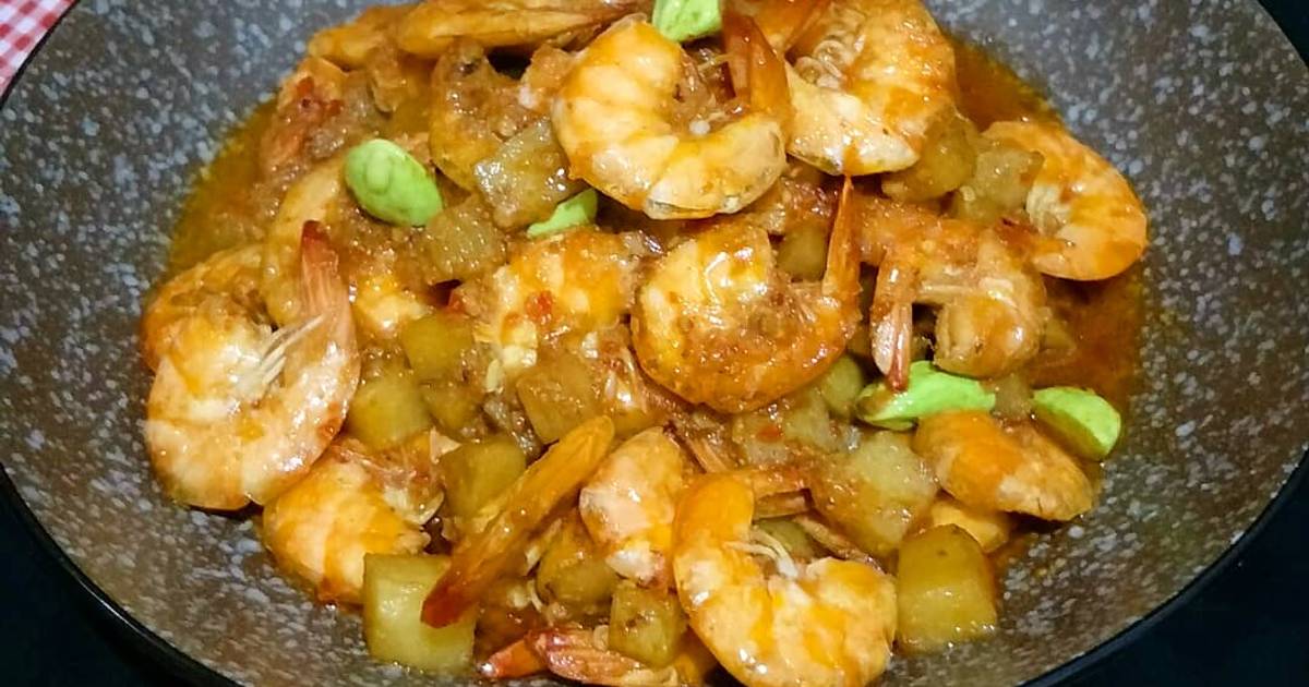 Resep Balado Udang Kentang Petai oleh Linah Wibowo - Cookpad