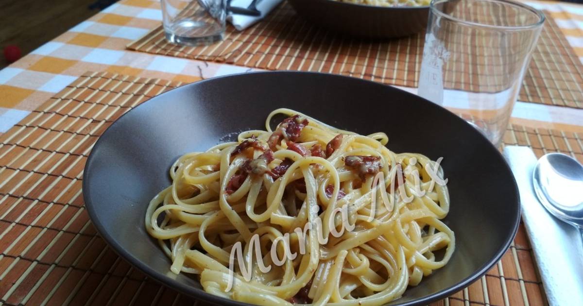 Καρμπονάρα Ιταλική συνταγή από τον/την Maria Mix - Cookpad
