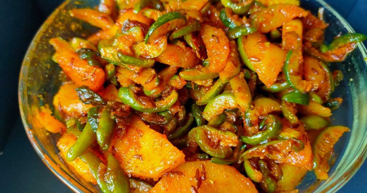 Tindola Bataka Nu Shak (Gourd With Potato Sabzi) Recipe by Priyangi ...
