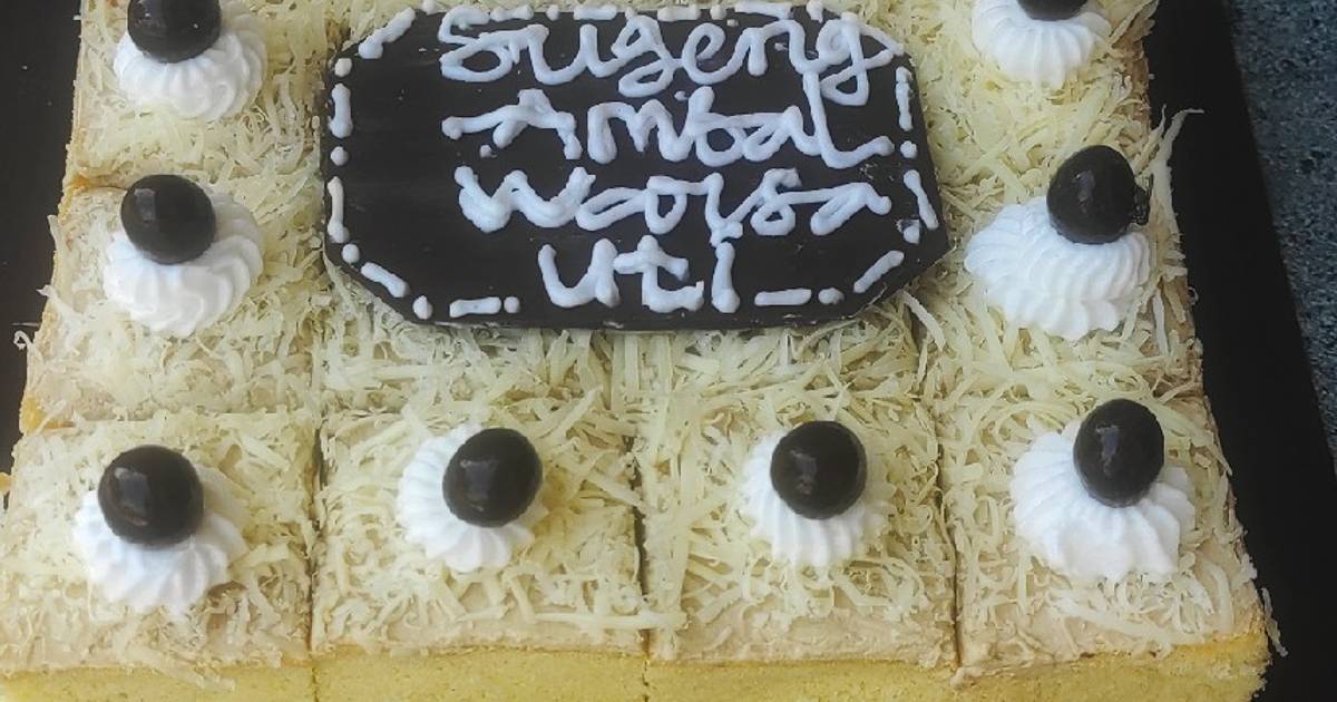 Resep Basic sponge cake potong oleh Siti Nur Rohmah - Cookpad