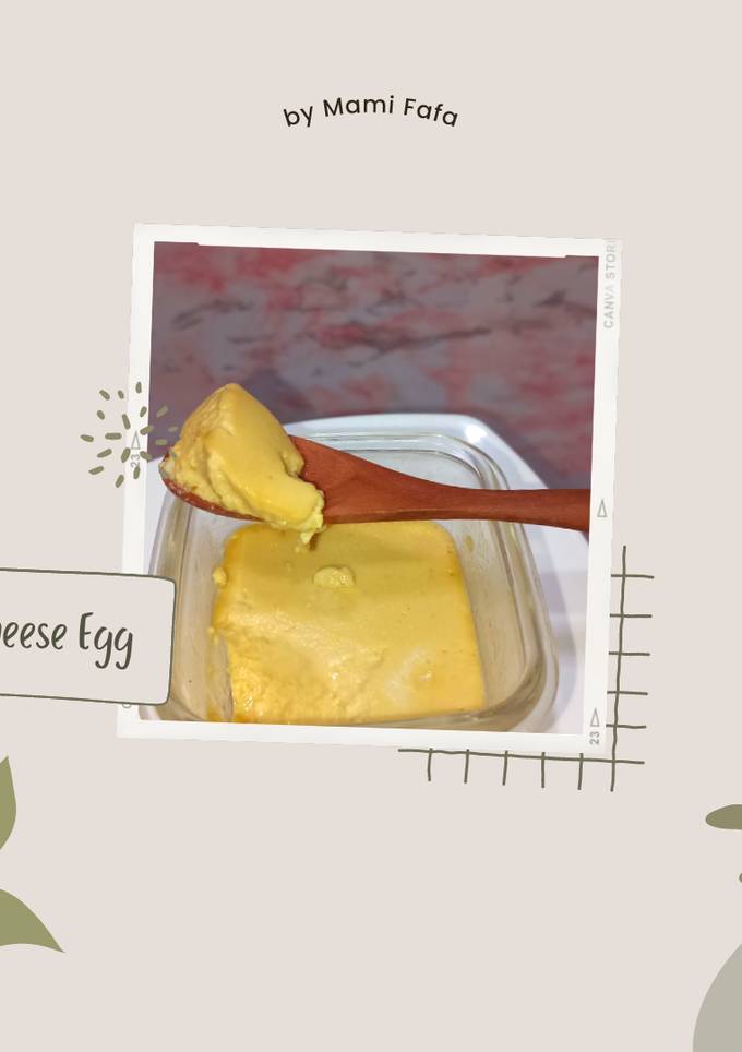 Resep MPASI - Soft Cheese Egg (Start 6 bulan) oleh Mami Fafa - Cookpad