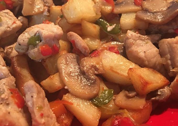 Salteado de Lomo con verduras y papas en Turbo Cecofry 4D Receta de ...