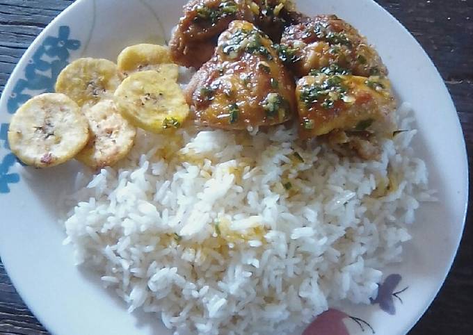 Pollo en salsa de ajo Receta de yomara- Cookpad