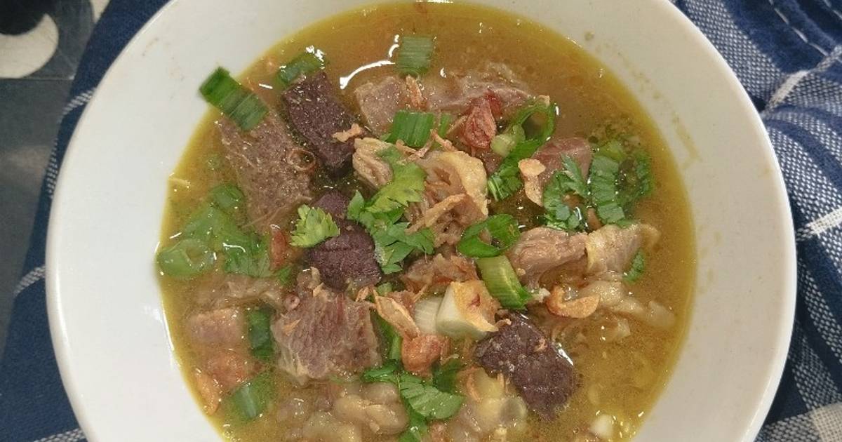 Resep Soto Daging (Soto Mie Daging) oleh Widjie Astuti - Cookpad
