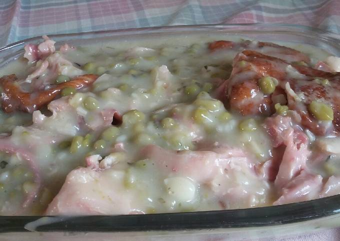 Frango defumado com creme de ervilha Receita por Maria Emilia Almeida ...