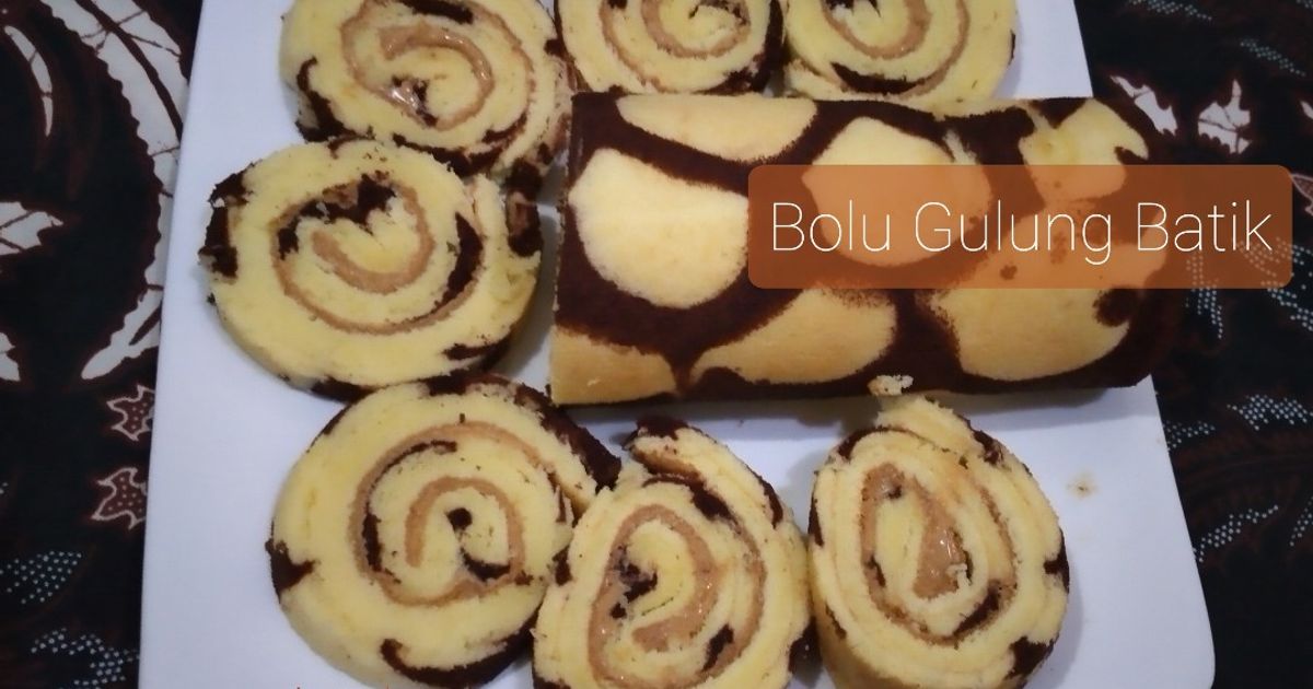 Resep Bolu Gulung Batik oleh zuniatul yuta - Cookpad