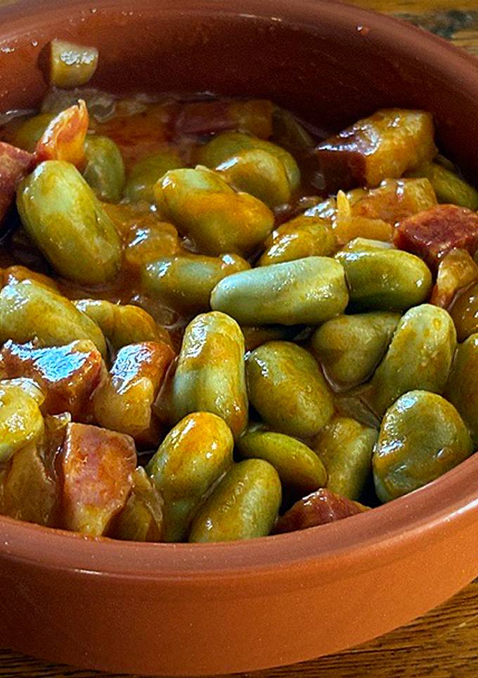 Habas con jamón Receta de CocinarParaCuatro- Cookpad