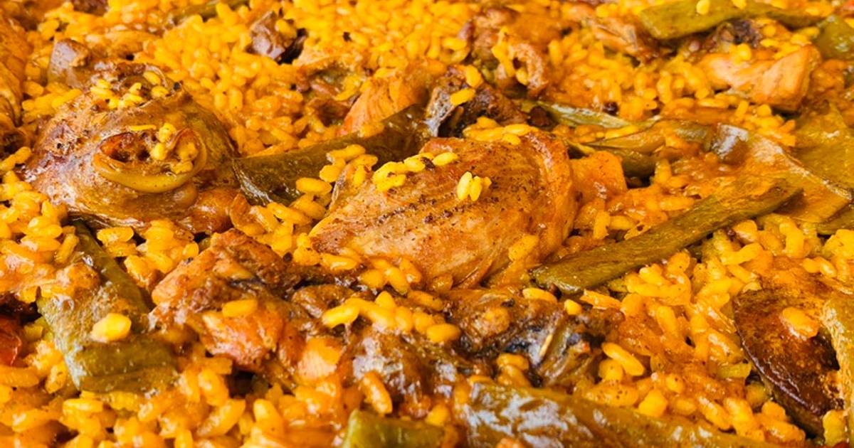 Paella valenciana - 96 recetas caseras- Cookpad