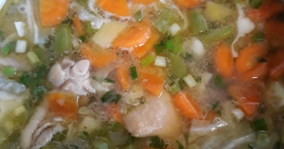 Resep Sup Ayam (Kuah Kaldu Ayam) oleh Olivia Septiani - Cookpad
