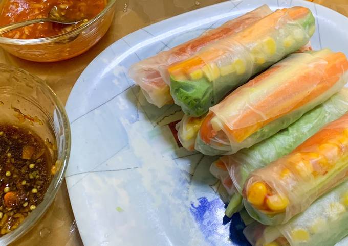 Resep Vietnamese Spring Roll (menu diet) oleh Rifa Lio - Cookpad