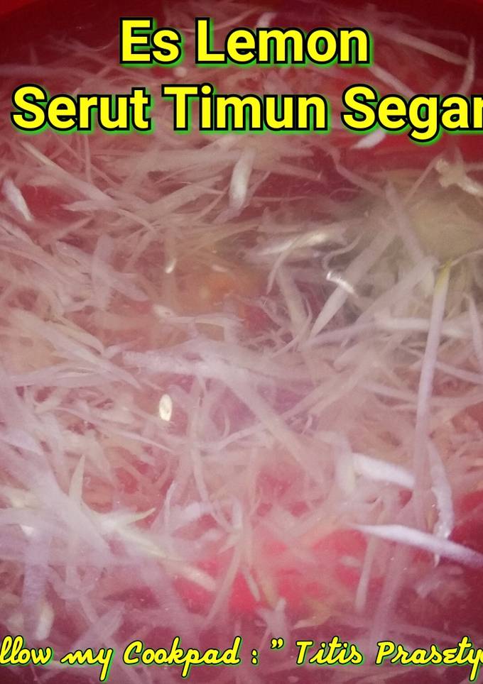 Resep Es Lemon Serut Timun Segar oleh Titis Widiya - Cookpad