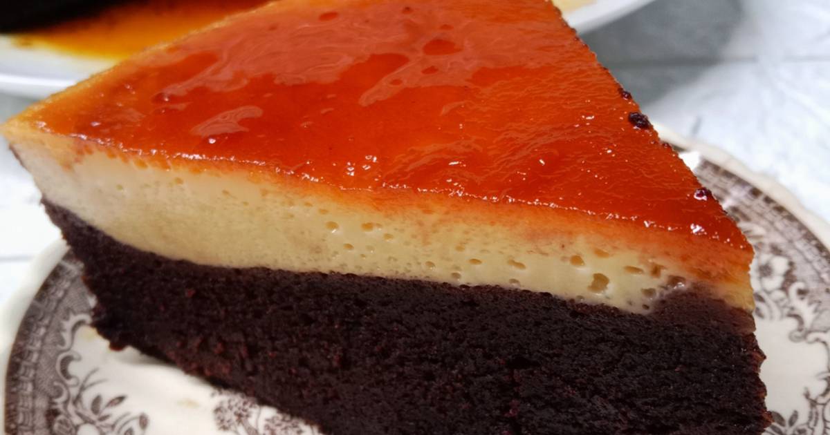 Resep Choco Flan Cake (Impossible Cake) oleh Siti Hadijah Karo Karo ...